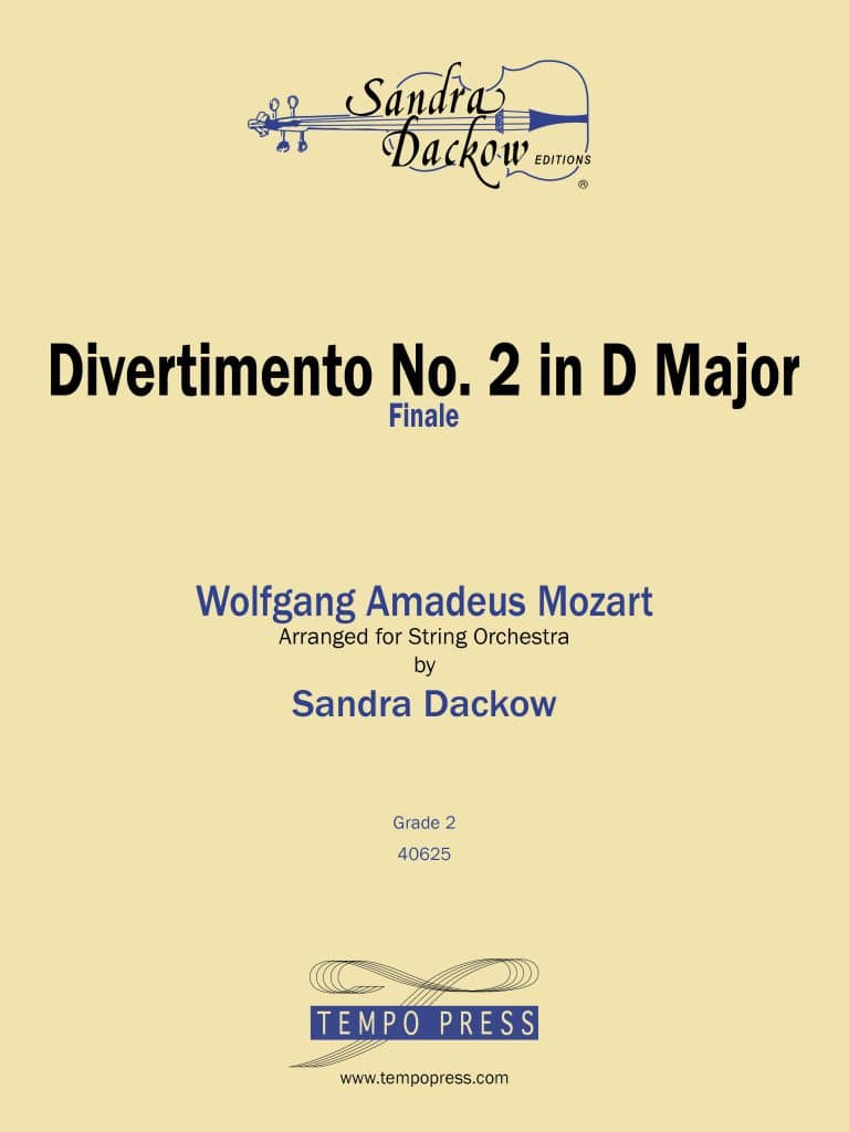 Divertimento No. 2 In D Major, K. 131 Finale – Tempo Press Divertimento No. 2 In D Major, K. 131 Finale – Tempo Press